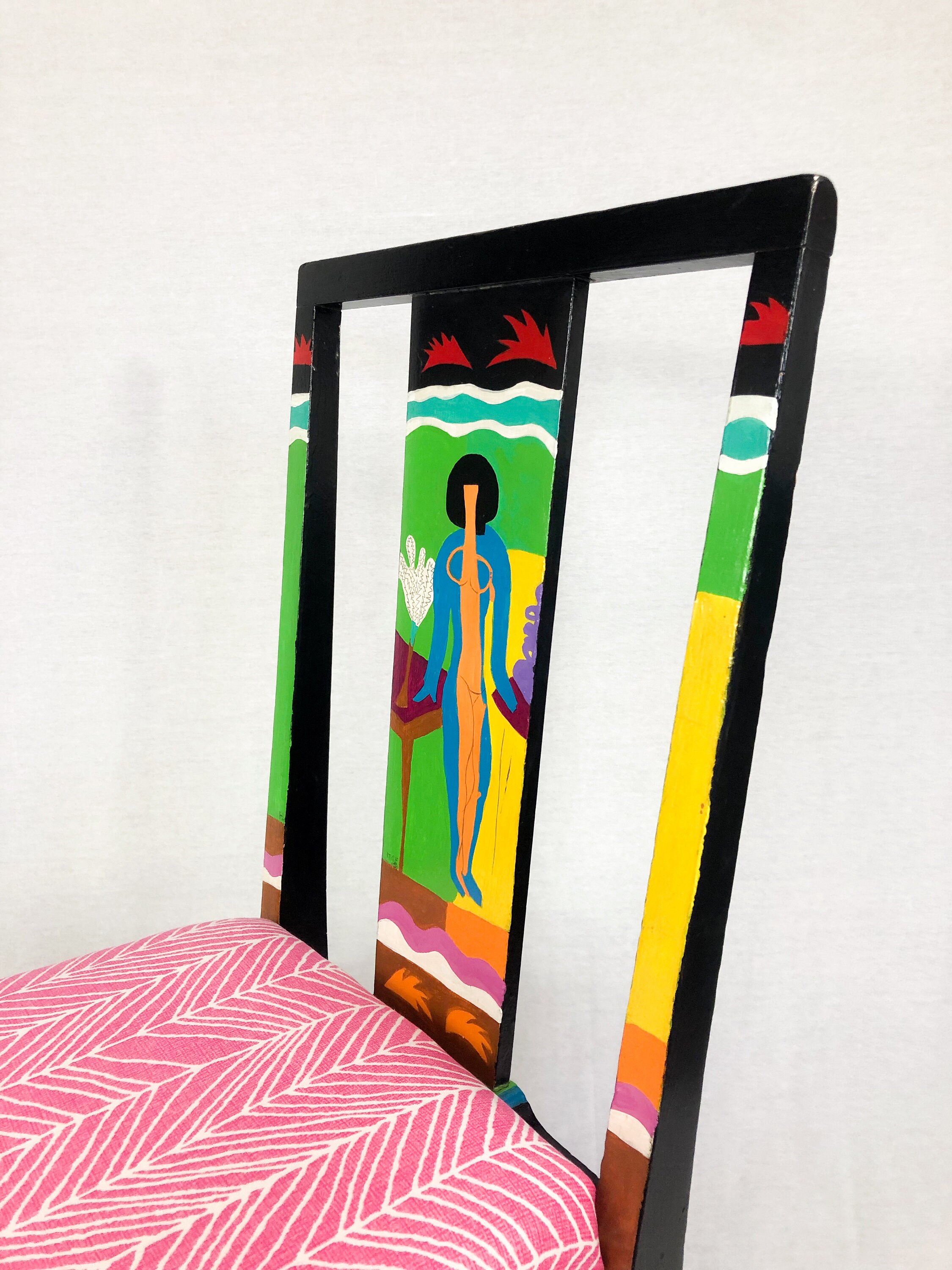 Upcycled Matisse Accent Chair SAMPLE LISTING Make a Custom Order - Etsy