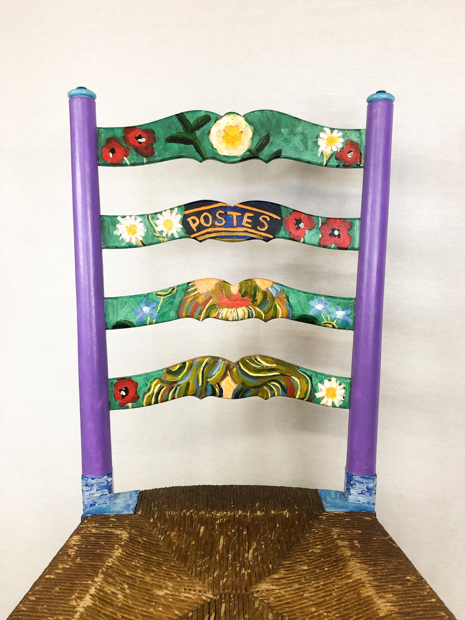 Vincent Vangogh Postman Chair SAMPLE LISTING Make a Custom Order - Etsy