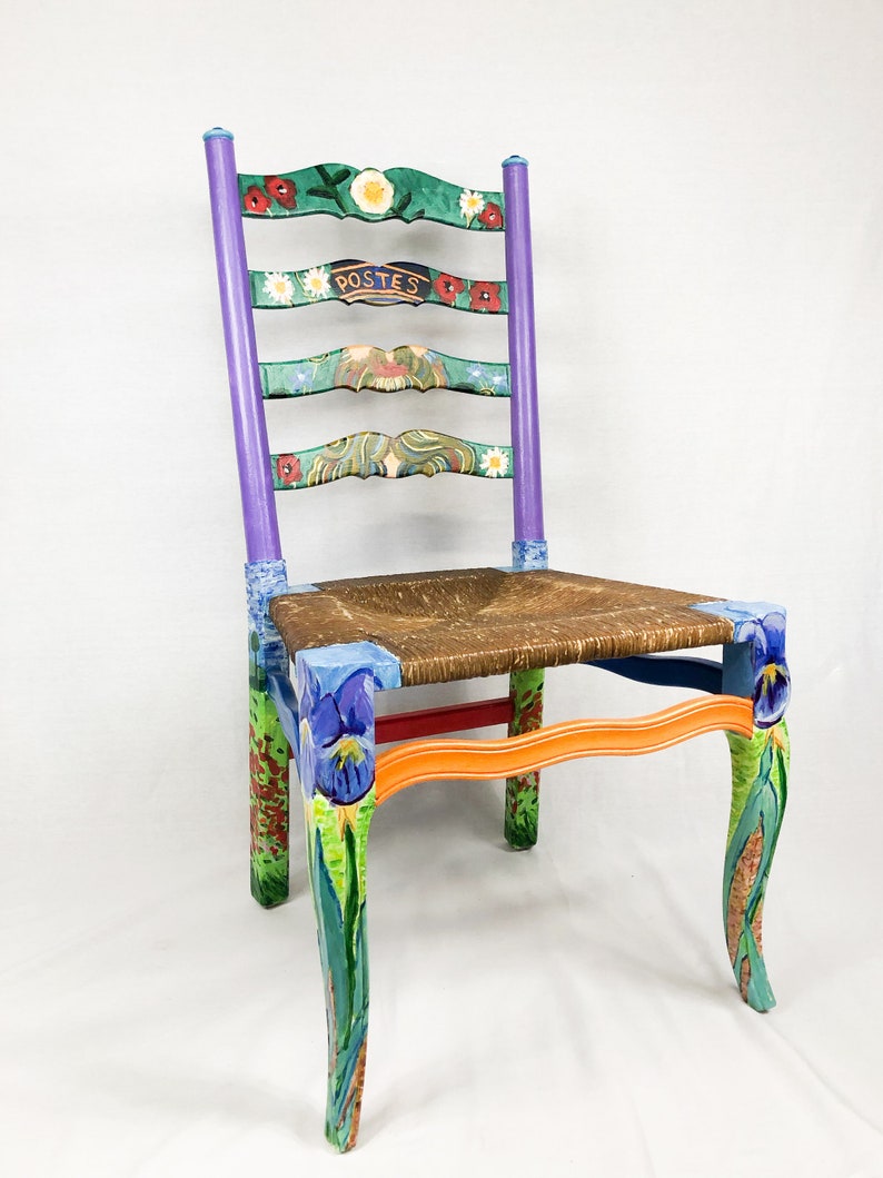 Vincent Vangogh Postman Chair SAMPLE LISTING Make a Custom Order - Etsy