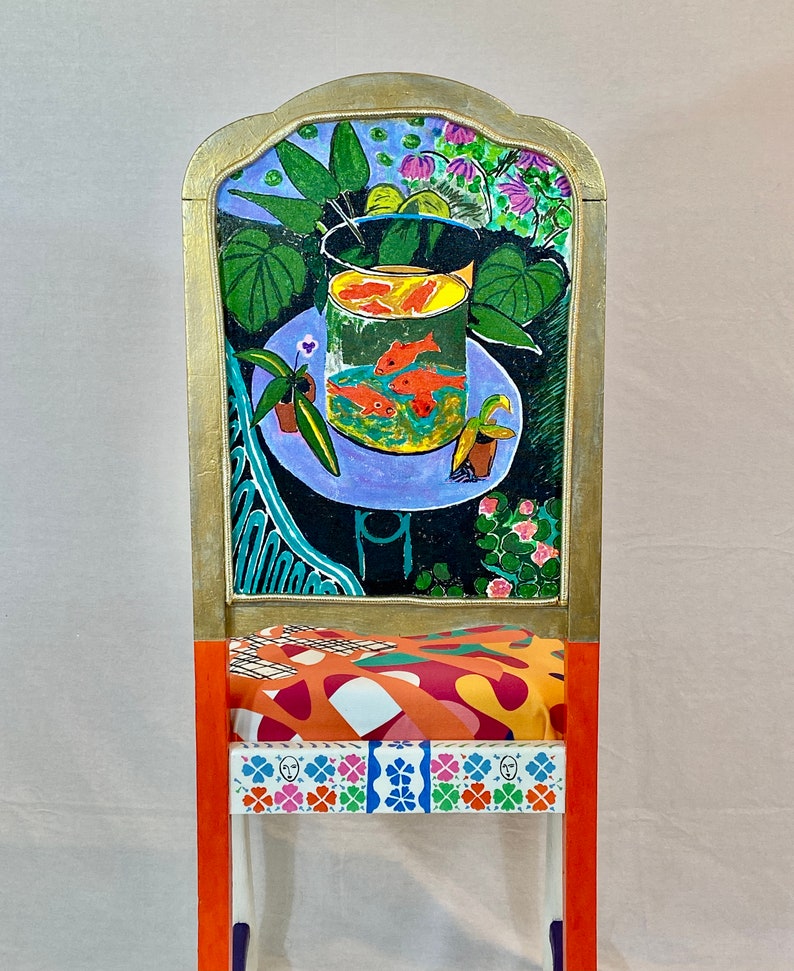 Upcycled Matisse Accent Chair SAMPLE LISTING Make a Custom - Etsy