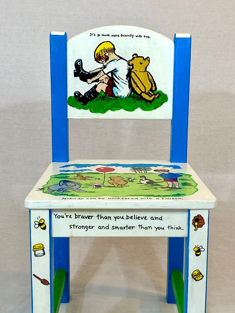 SOLD | Winnie the Pooh Chair by Karen Spiro, Artist/maker | to Order a ...