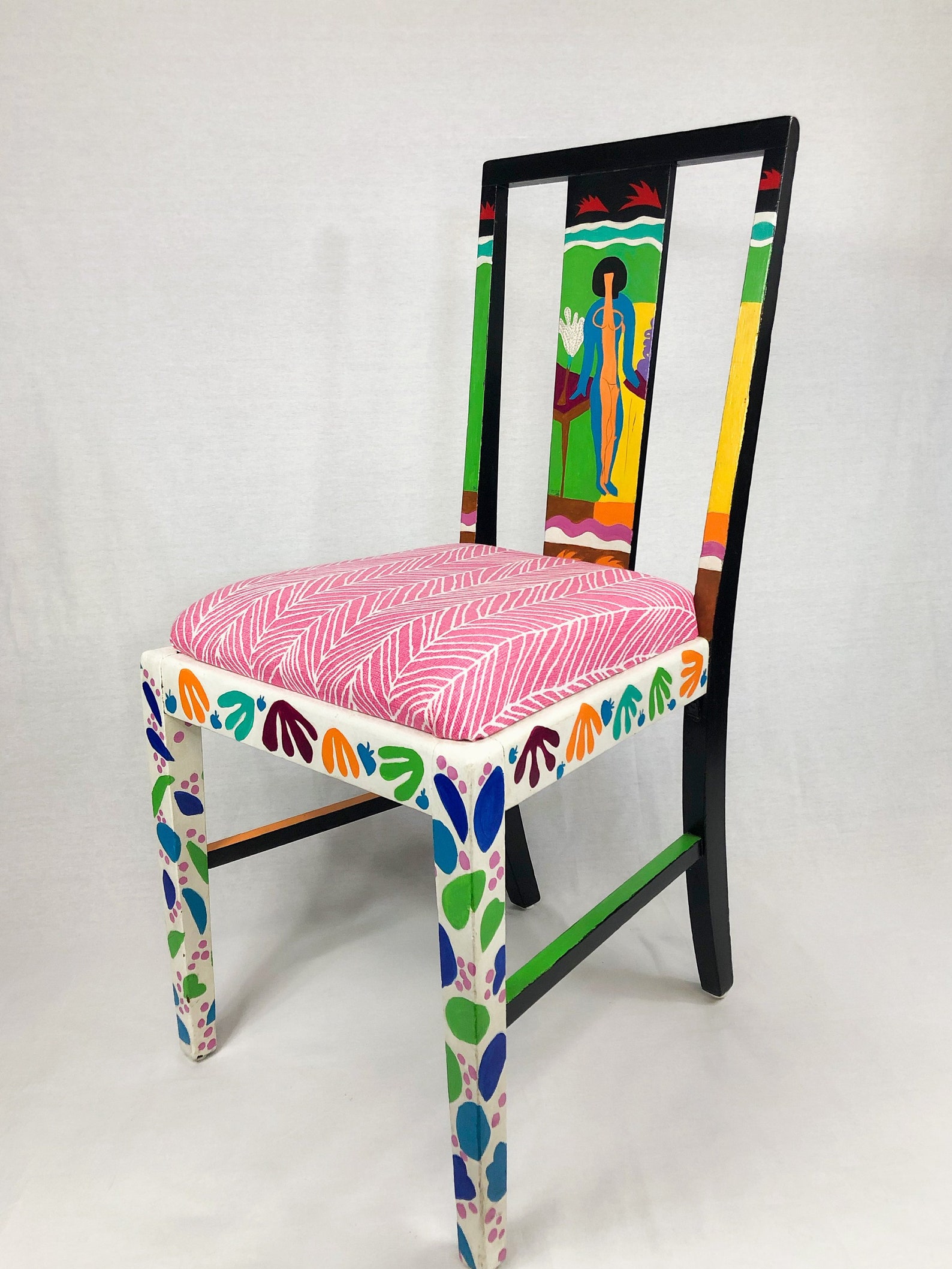 Upcycled Matisse Accent Chair SAMPLE LISTING Make a Custom Order - Etsy