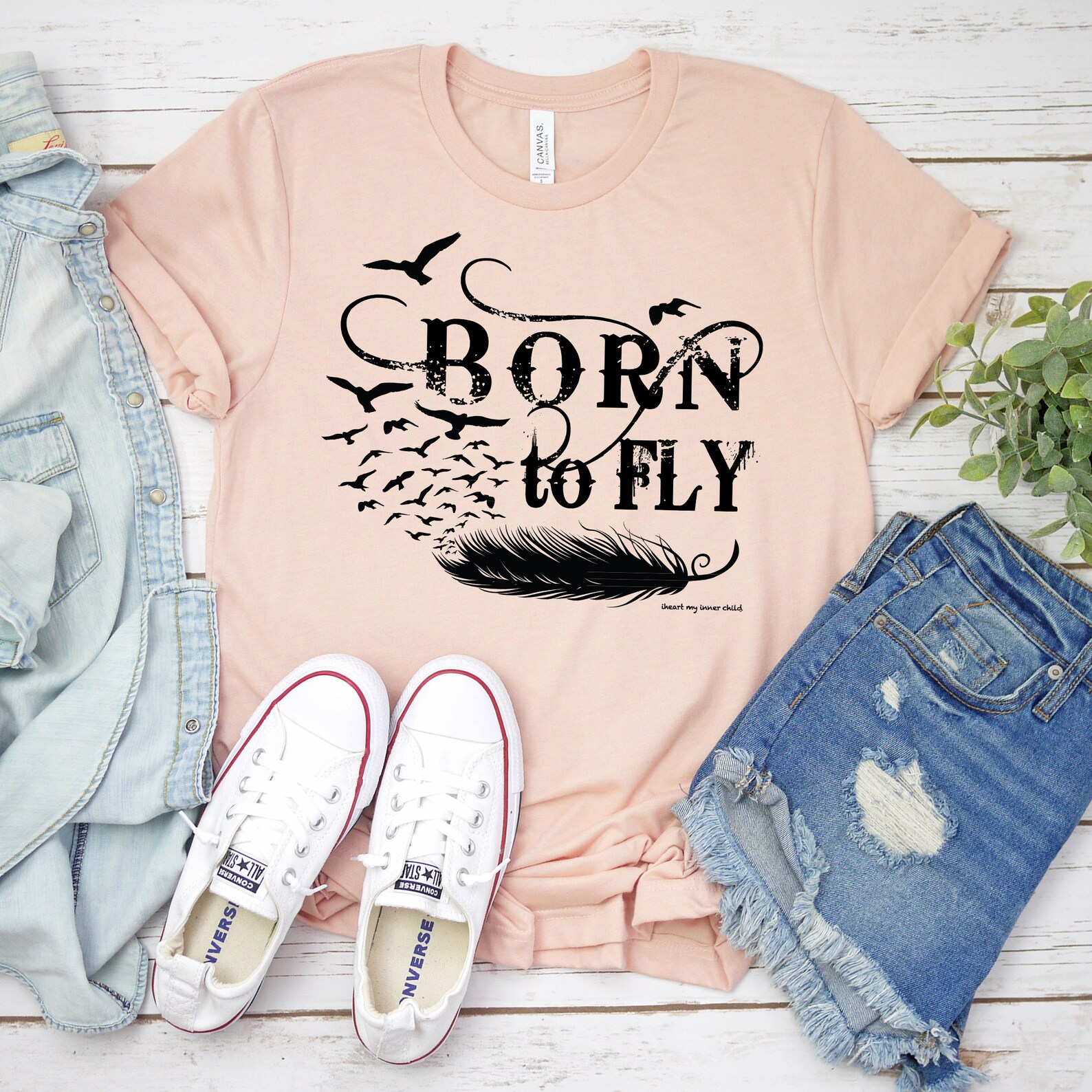 Born to Fly Shirt, SVG Birds Fly High From Feather Tshirt, Growth Mind ...