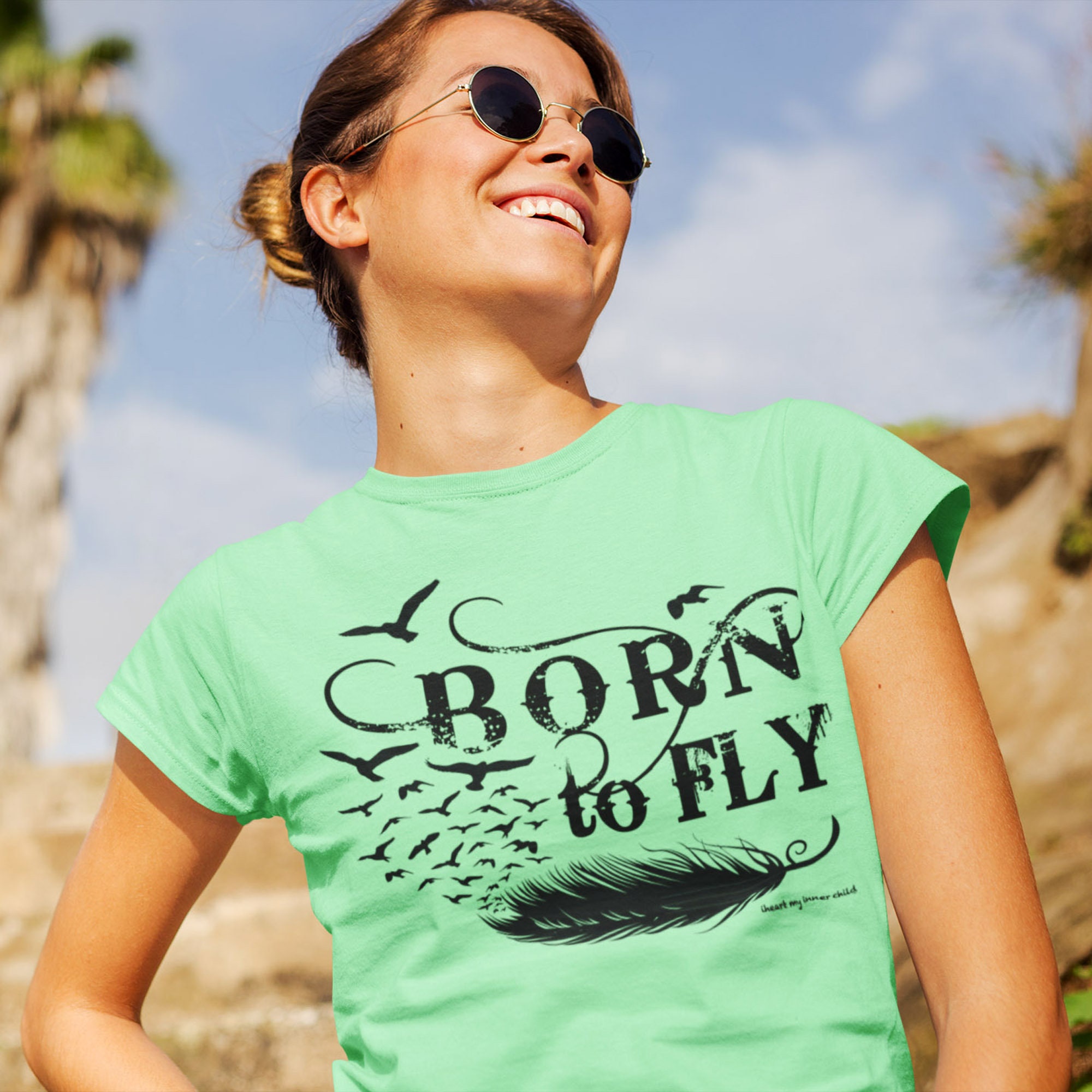 Born to Fly Shirt, SVG Birds Fly High From Feather Tshirt, Growth Mind ...