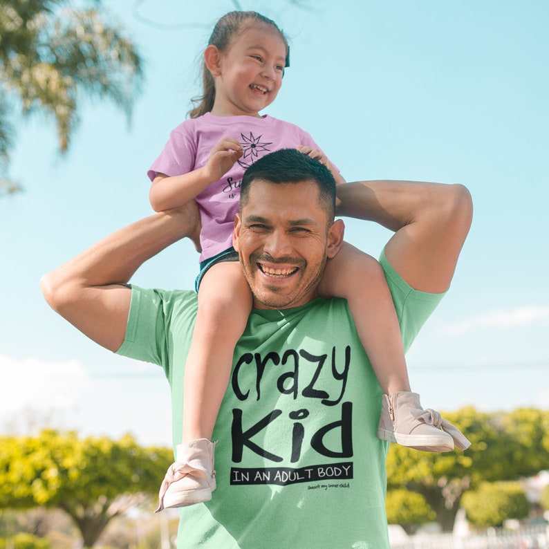 Crazy KID Tshirt, Crazy Adult Shirt, Fun Playful Shirt, Silly Clothing ...