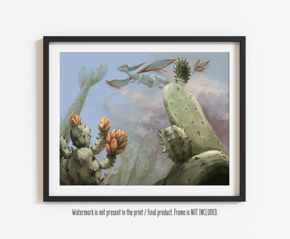 Flygon Desert Spirit Matte Art Print - Etsy
