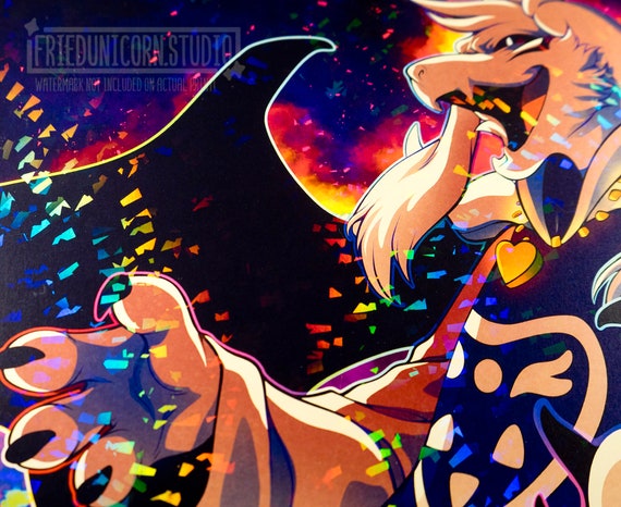11x17 Inch Holo Print God of Hyper Death Asriel Dreemurr - Etsy