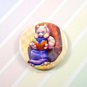 Undertale Deltarune Holo Pinback Buttons: Asriel Flowey Frisk Chara ...