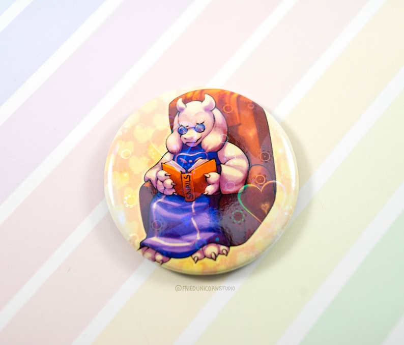 Undertale Deltarune Holo Pinback Buttons Asriel Flowey Frisk - Etsy