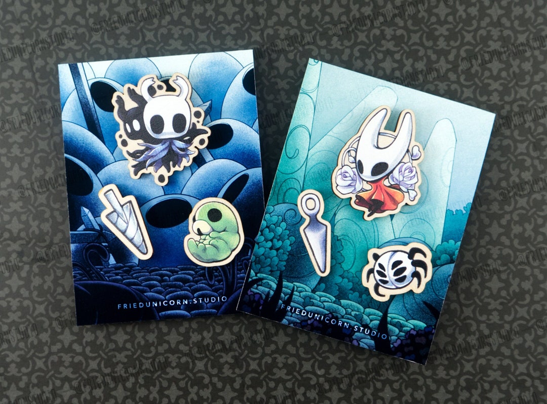 Hollow Knight Ghost and Hornet Wooden Pin Sets Nail Needle Grub ...