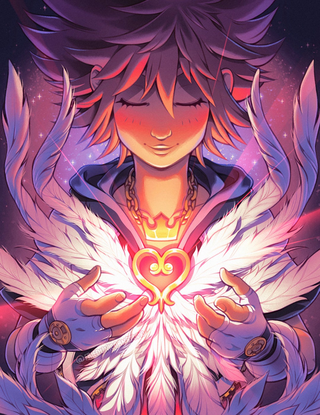 Sora - Kingdom Hearts - Art Print, Matte, Various Sizes - Etsy