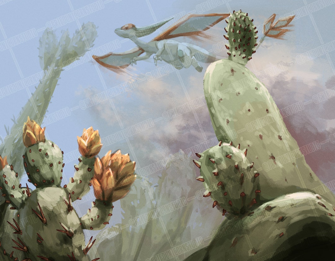 Flygon Desert Spirit Matte Art Print - Etsy