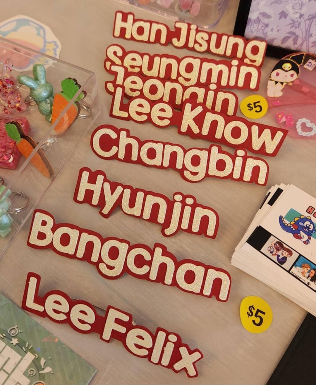 8 Skz Stray Kids Kpop Scrap Booking Name Tag - Etsy