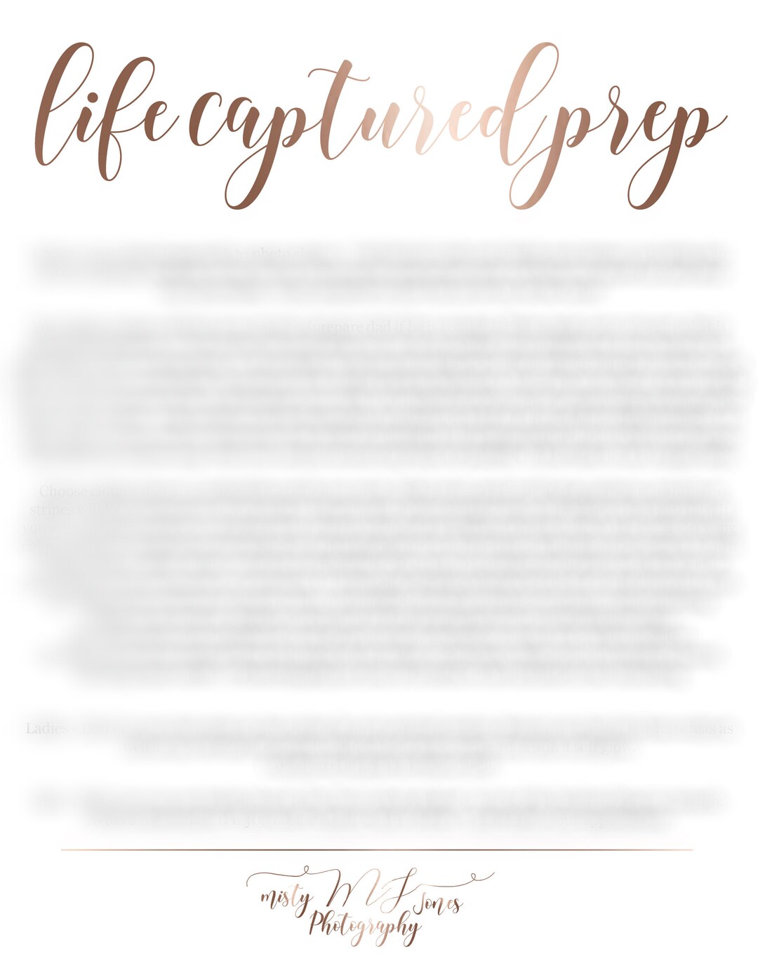 Family Prep Guide Photography - Etsy