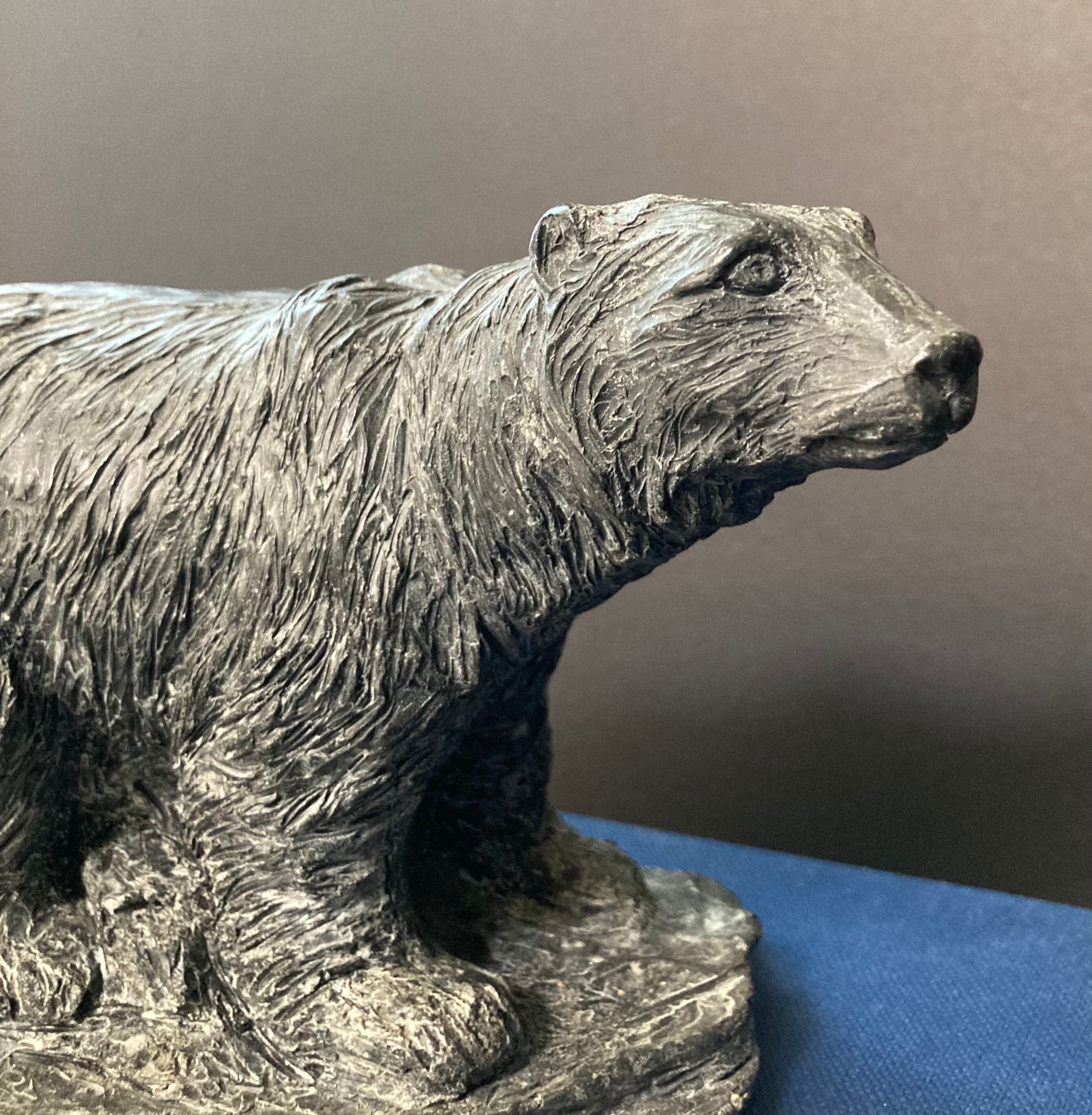 Handcrafted Pearlite Bear Figurine: Stonecraft Home Decor - Etsy