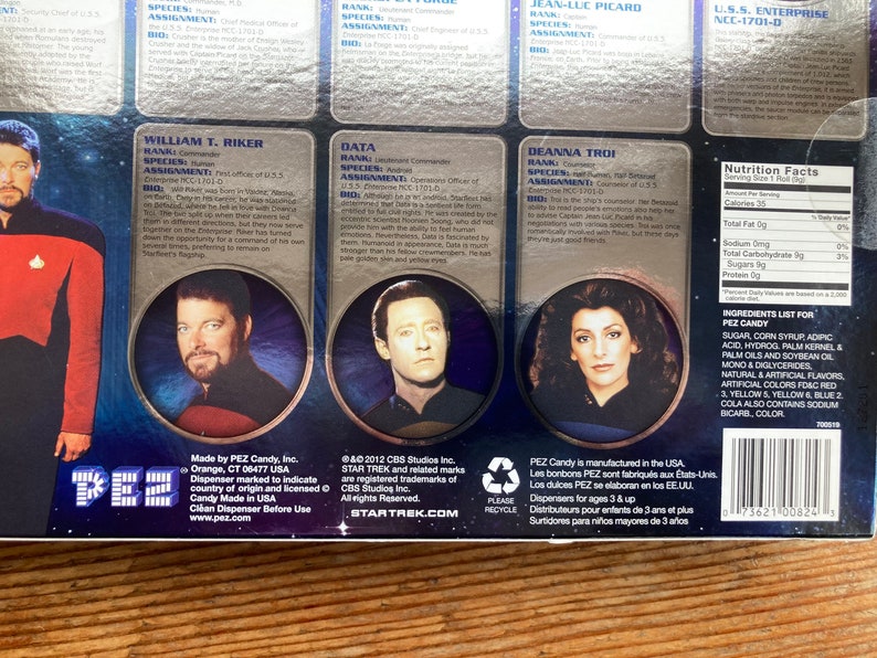 Star Trek PEZ CANDY Dispensers Collectors Series, 25th Limited Edition ...
