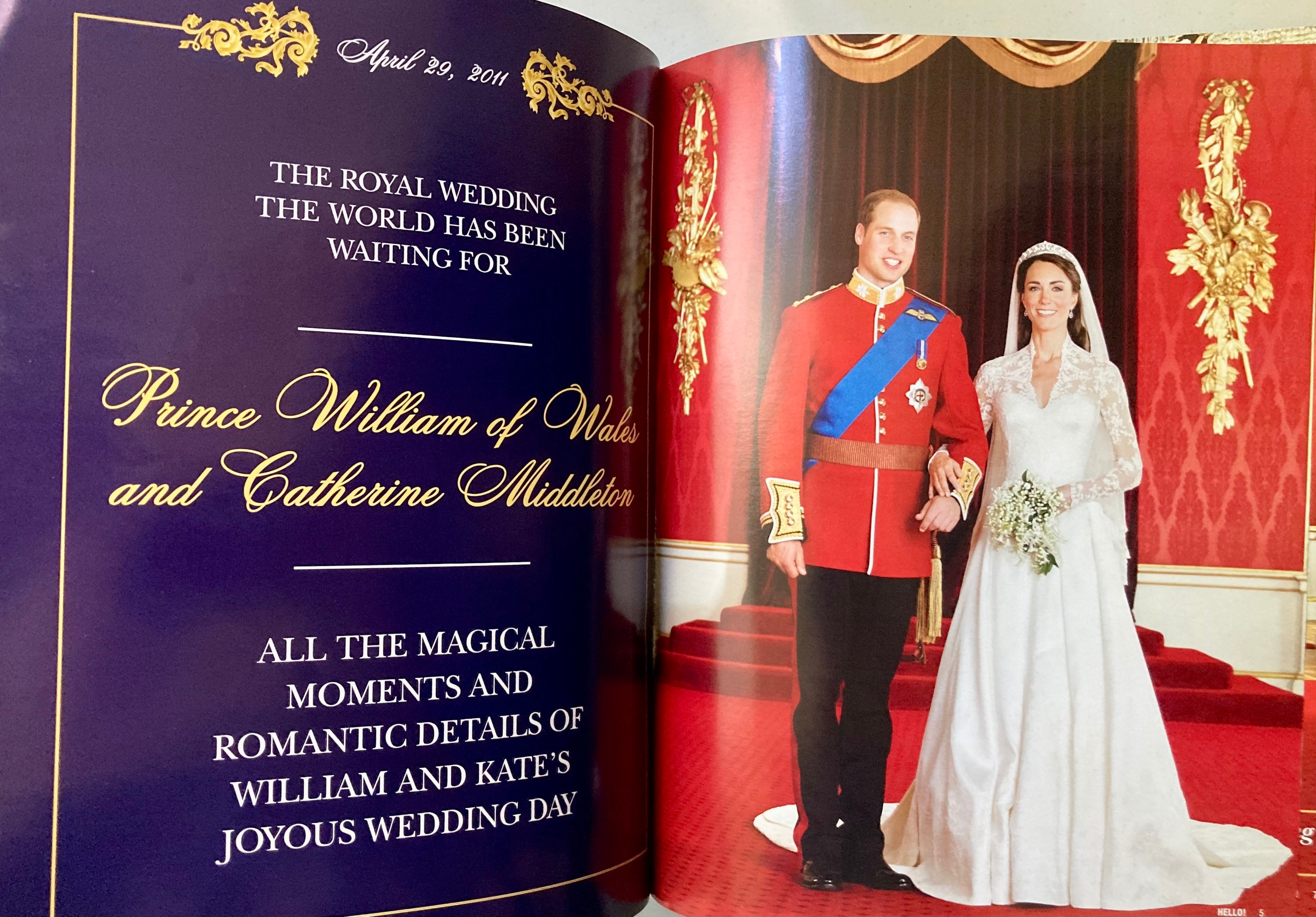 HELLO Magazine Royal Weddings William & Kate 2011 April 29 - Etsy
