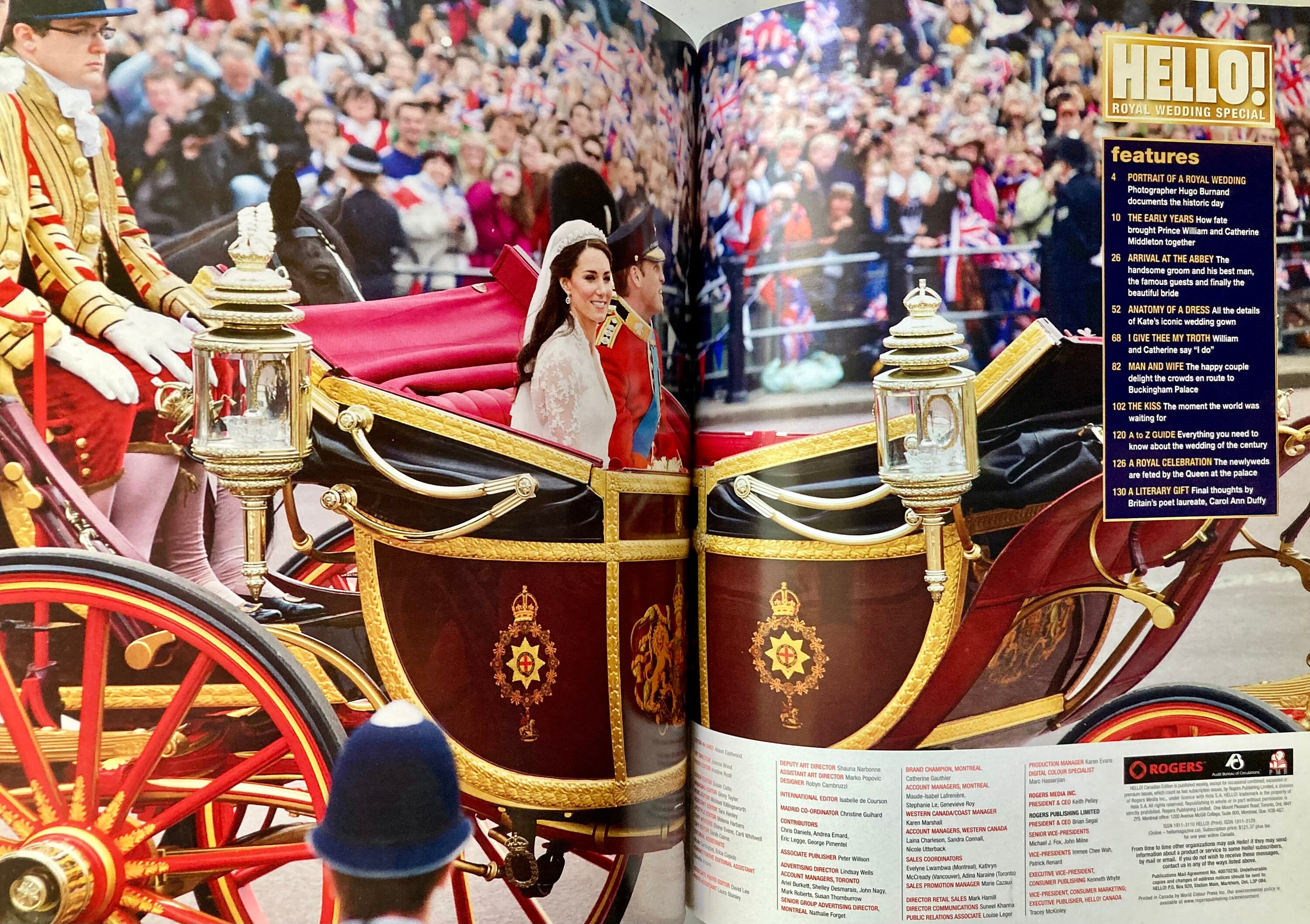 HELLO Magazine Royal Weddings William & Kate 2011 April 29 - Etsy