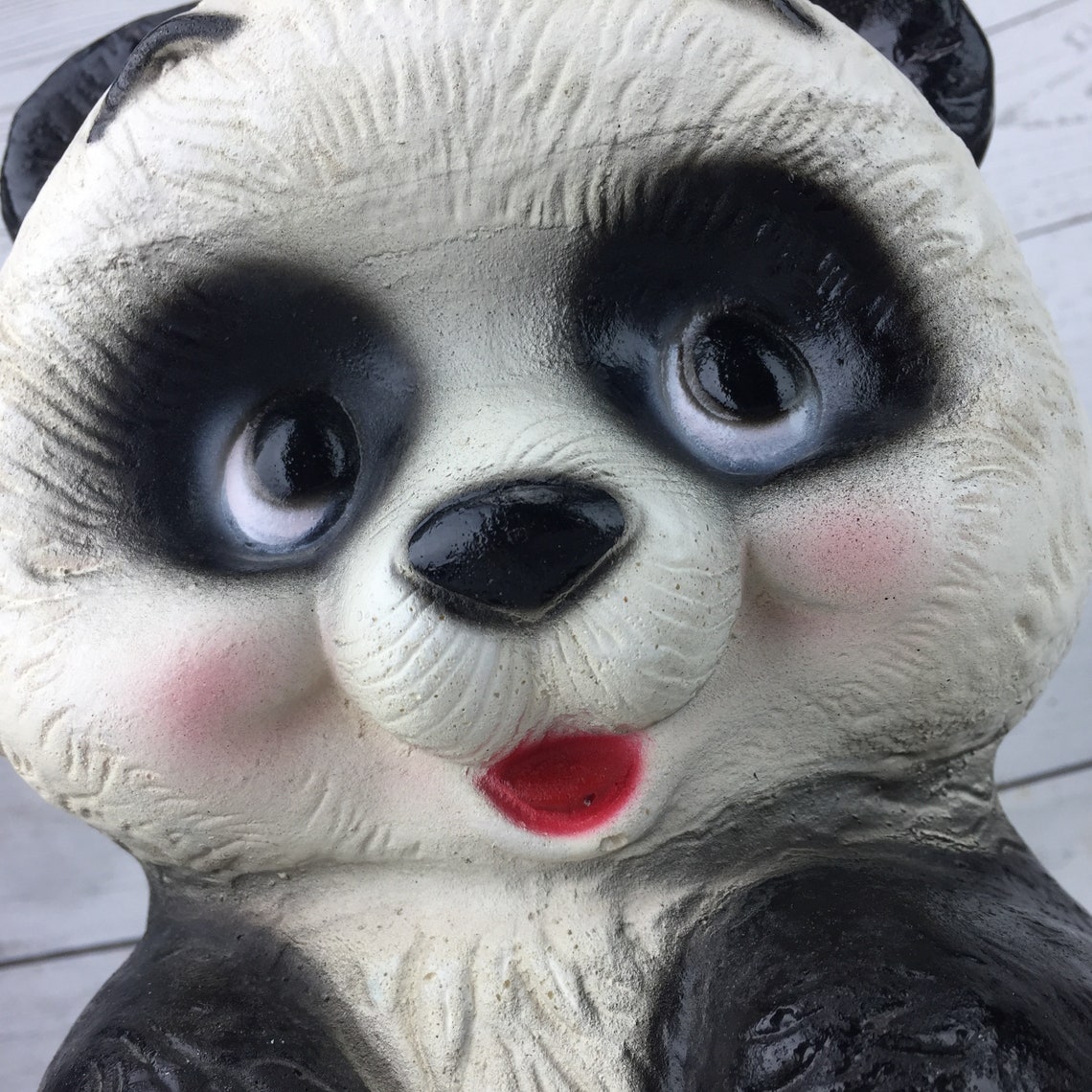 Vintage Ceramic Panda Bank Hand Painted Made in Mexico Rare - Etsy