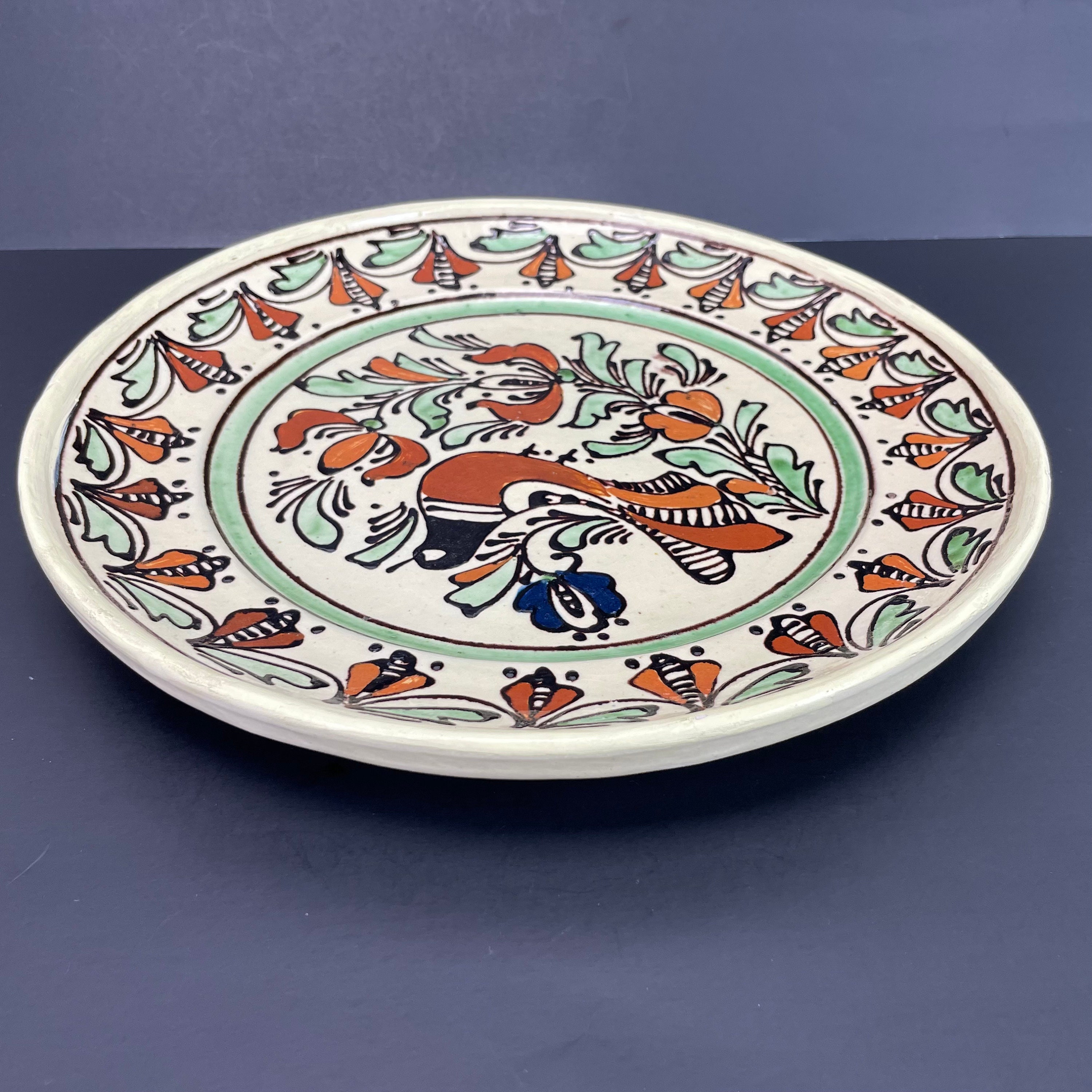 Vintage Fòzsa Lajos Korond Bird Folk Art Clay Pottery Plate - Etsy