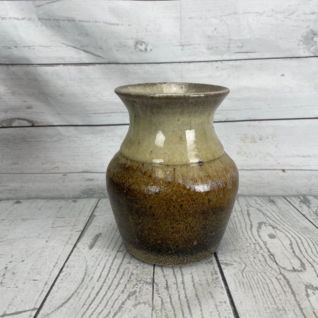 Vintage Martin Doyle Studio Art Pottery Vase 1982 Signed Stoneware Hand ...