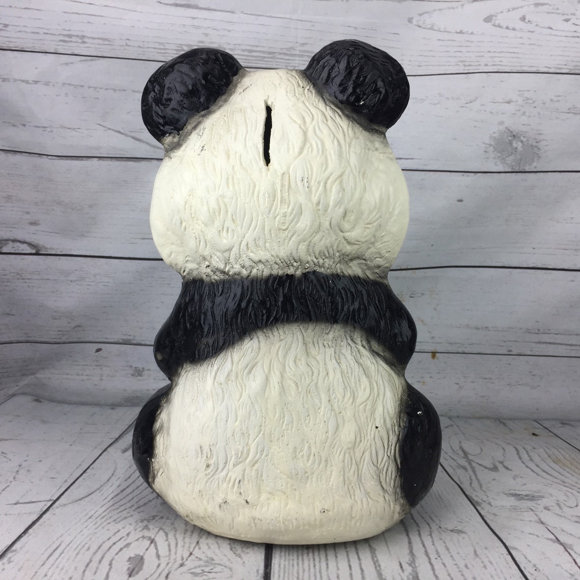 Vintage Ceramic Panda Bank Hand Painted Made in Mexico Rare - Etsy