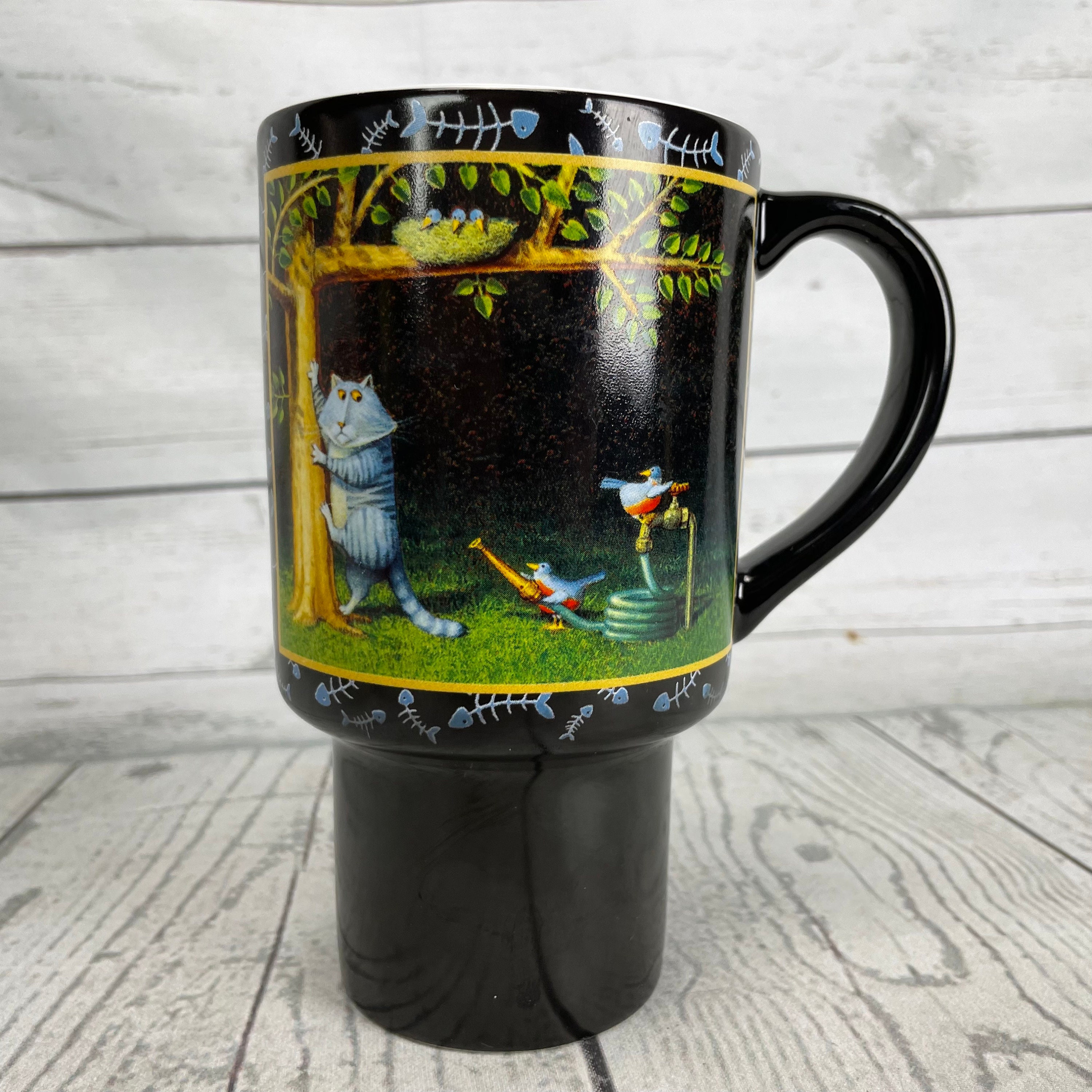 Mug C is for Cat Lang Mugs Artwork by Ned Young Coffee Tea - Etsy