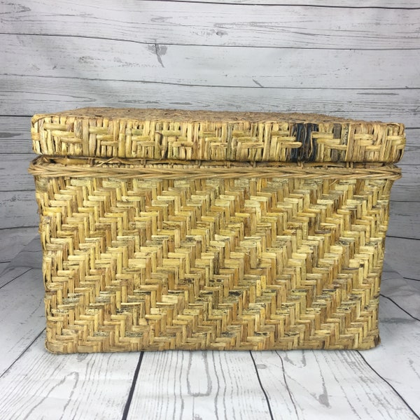 Wicker Suitcase - Etsy