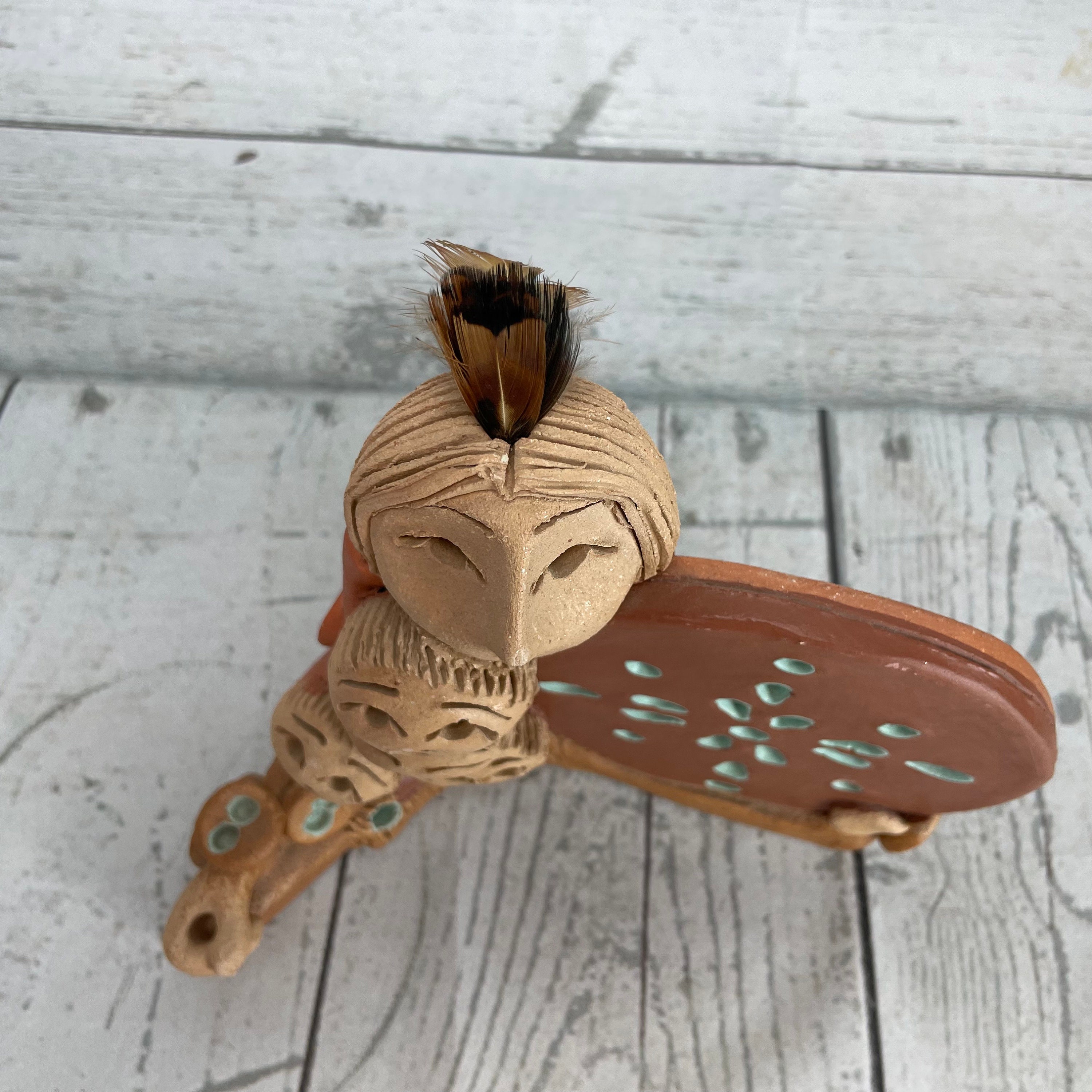 Cheyenne Jim Navajo Native American Storyteller Art Pottery Sculpture ...