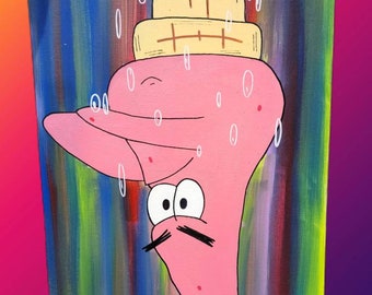 Patrick Star Painting | Etsy