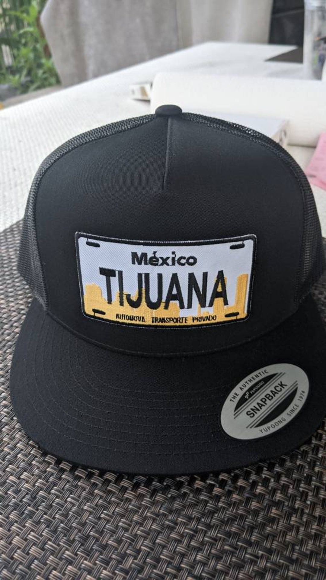 Tijuana Mexico License Plate Snackback Adjustable Black Color New Style ...