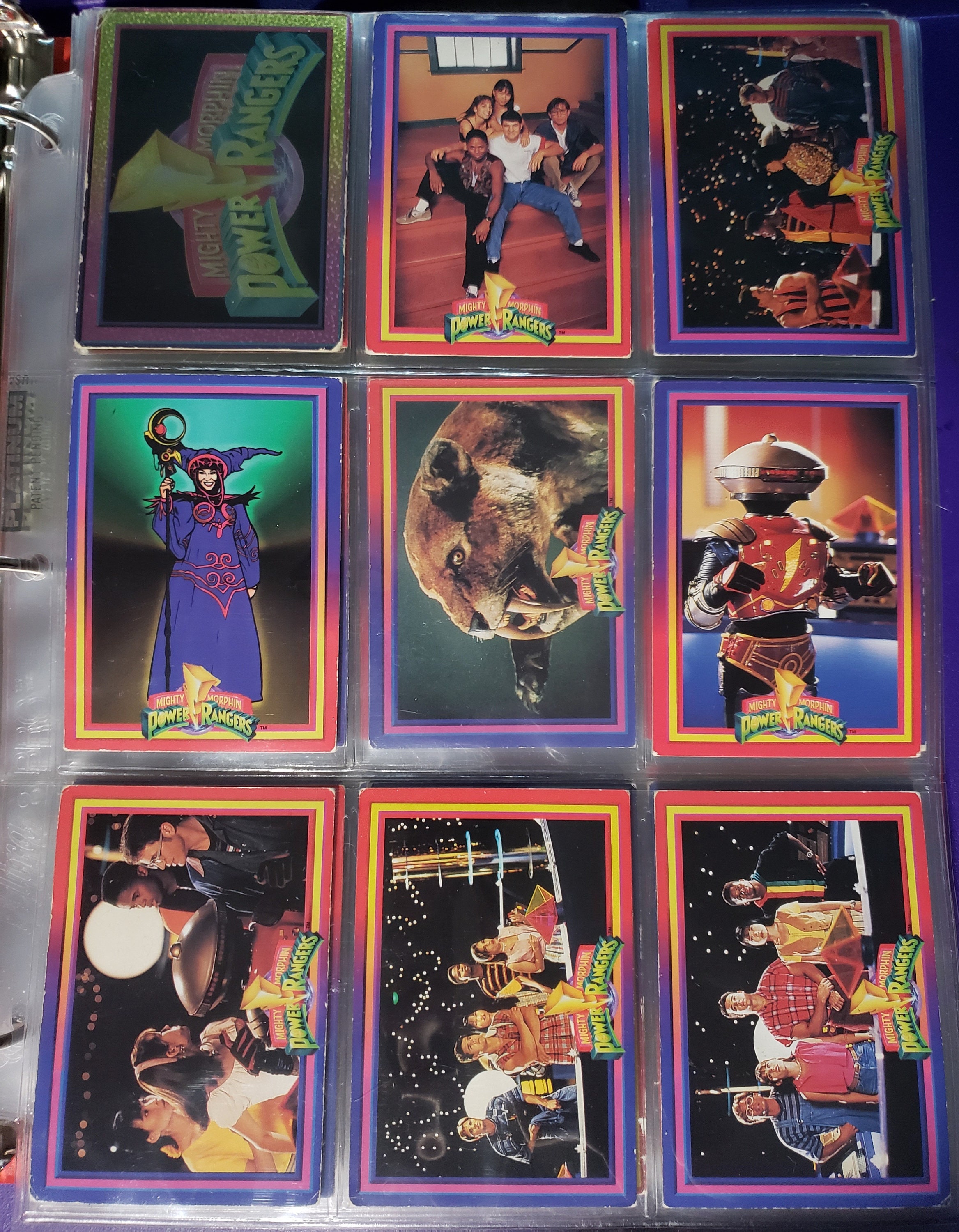 Power Rangers 90s Trading Cards Binder | Etsy