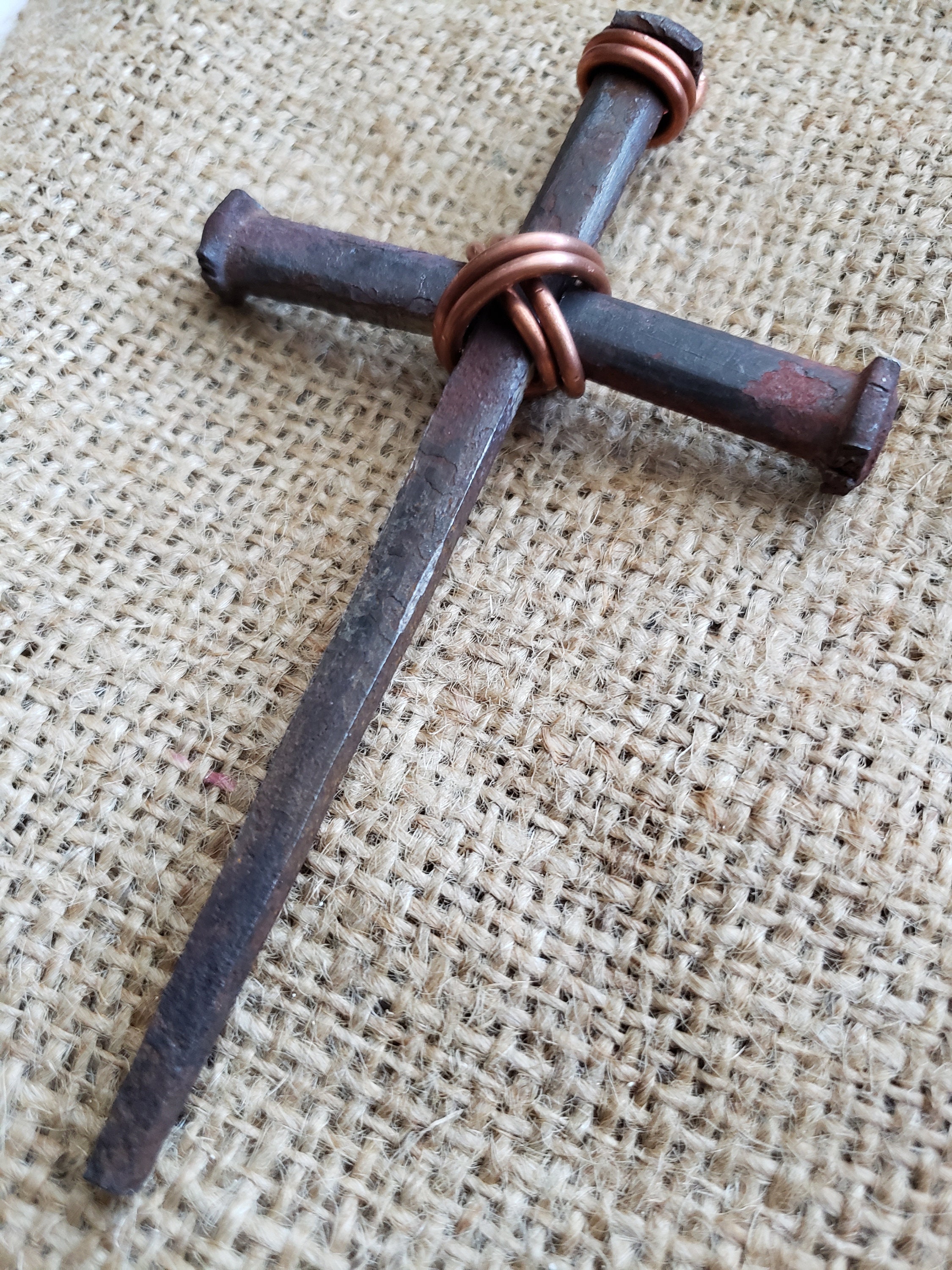 Reclaimed Nail Cross - Etsy