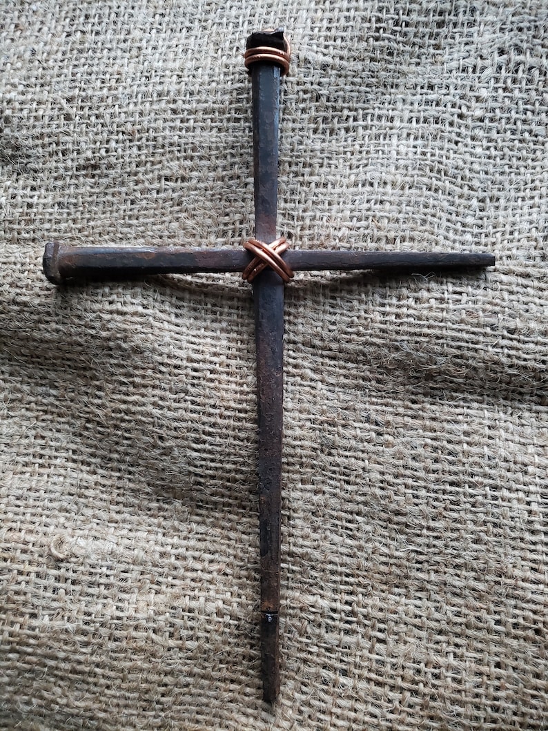 Rustic Reclaimed Nail Cross - Etsy