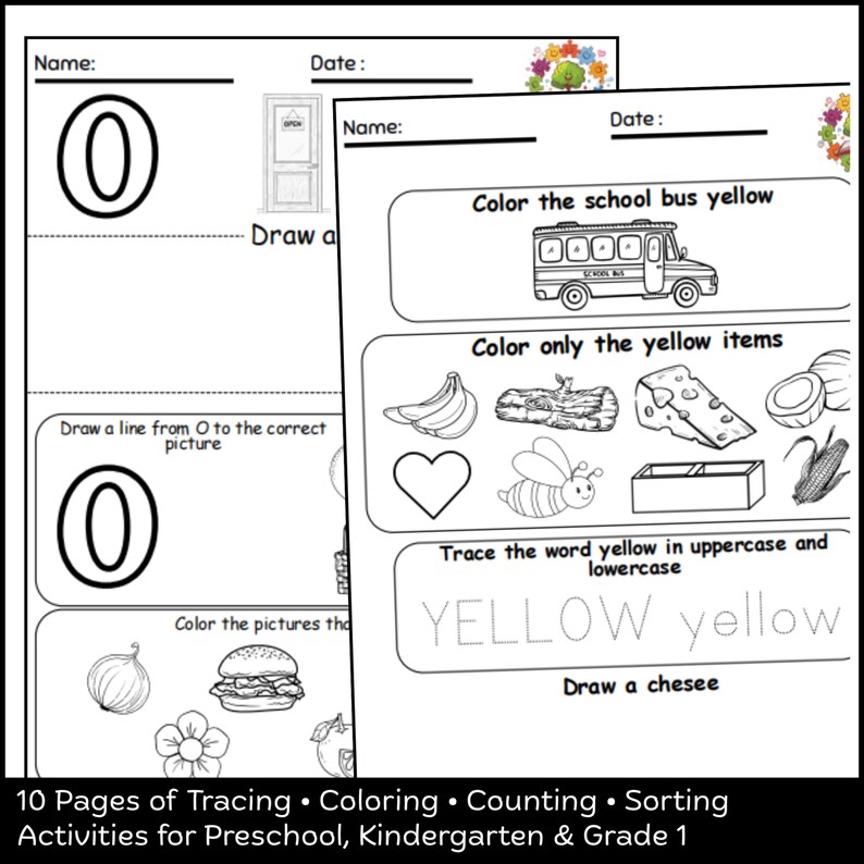 Alphabet Activities Letter O Worksheets | Tracing, Counting, Sight ...