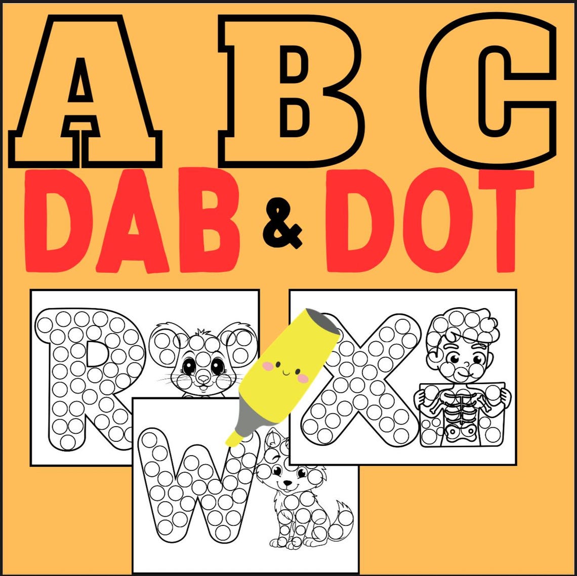 Alphabet Dot Marker Worksheets A-Z: Fine Motor Skills Activity (PDF ...