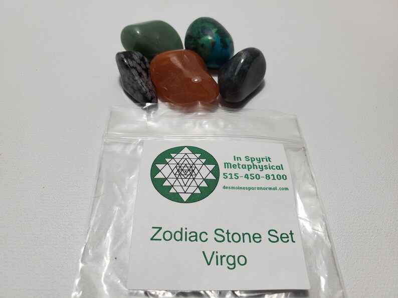Zodiac Virgo Stone setThis is a unique set of stones and | Etsy