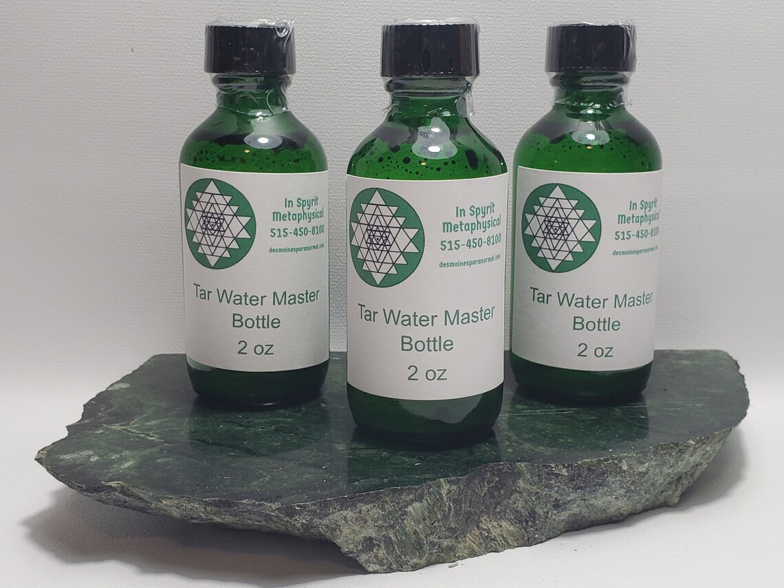 Tar Water Master Bottles 2 Oz Bog Water Removal of Negative - Etsy