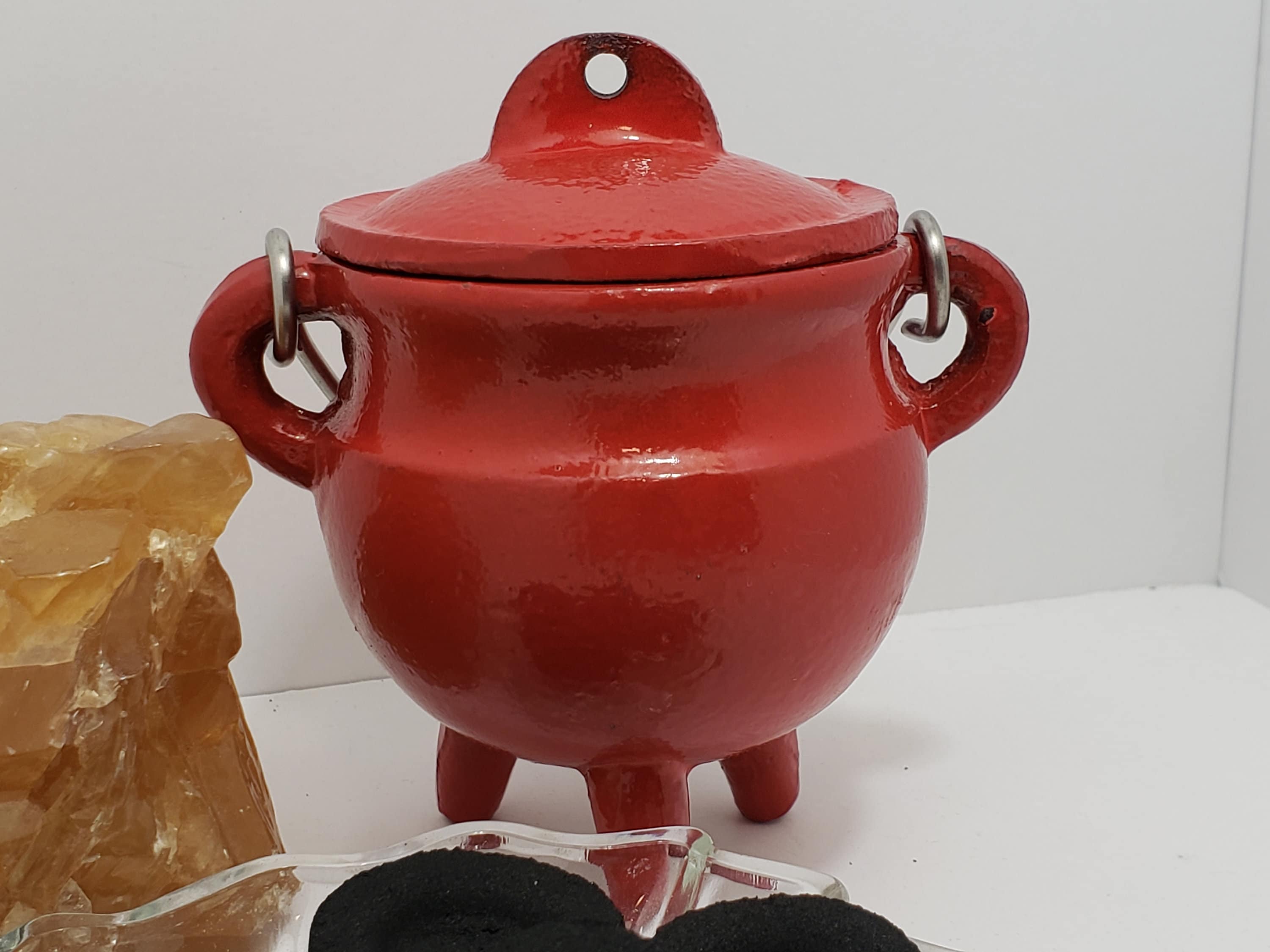 Cauldron Red Cast Ironmetaphysical Storealter | Etsy