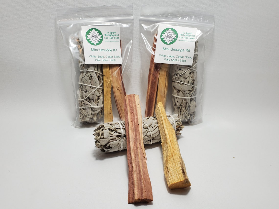 Mini White Sage Smudge Kitthis is a Mini Smudge Kit for Aide - Etsy