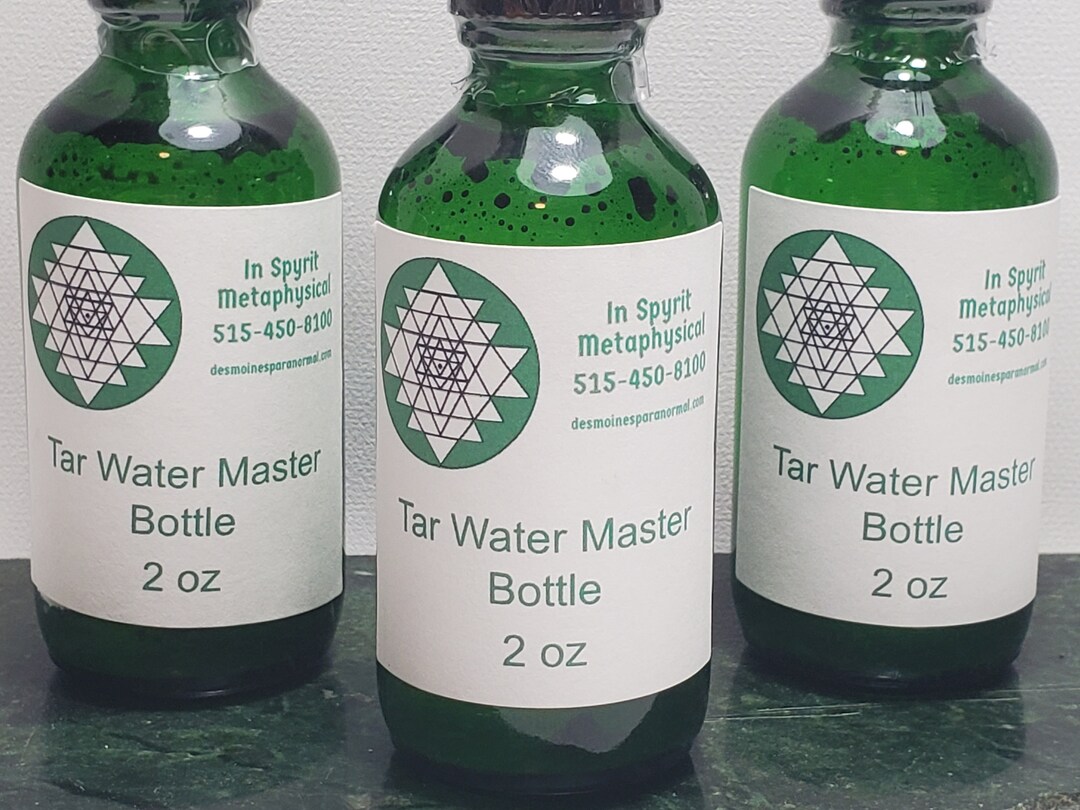 Tar Water Master Bottles 2 Oz Bog Water Removal of Negative Thought ...
