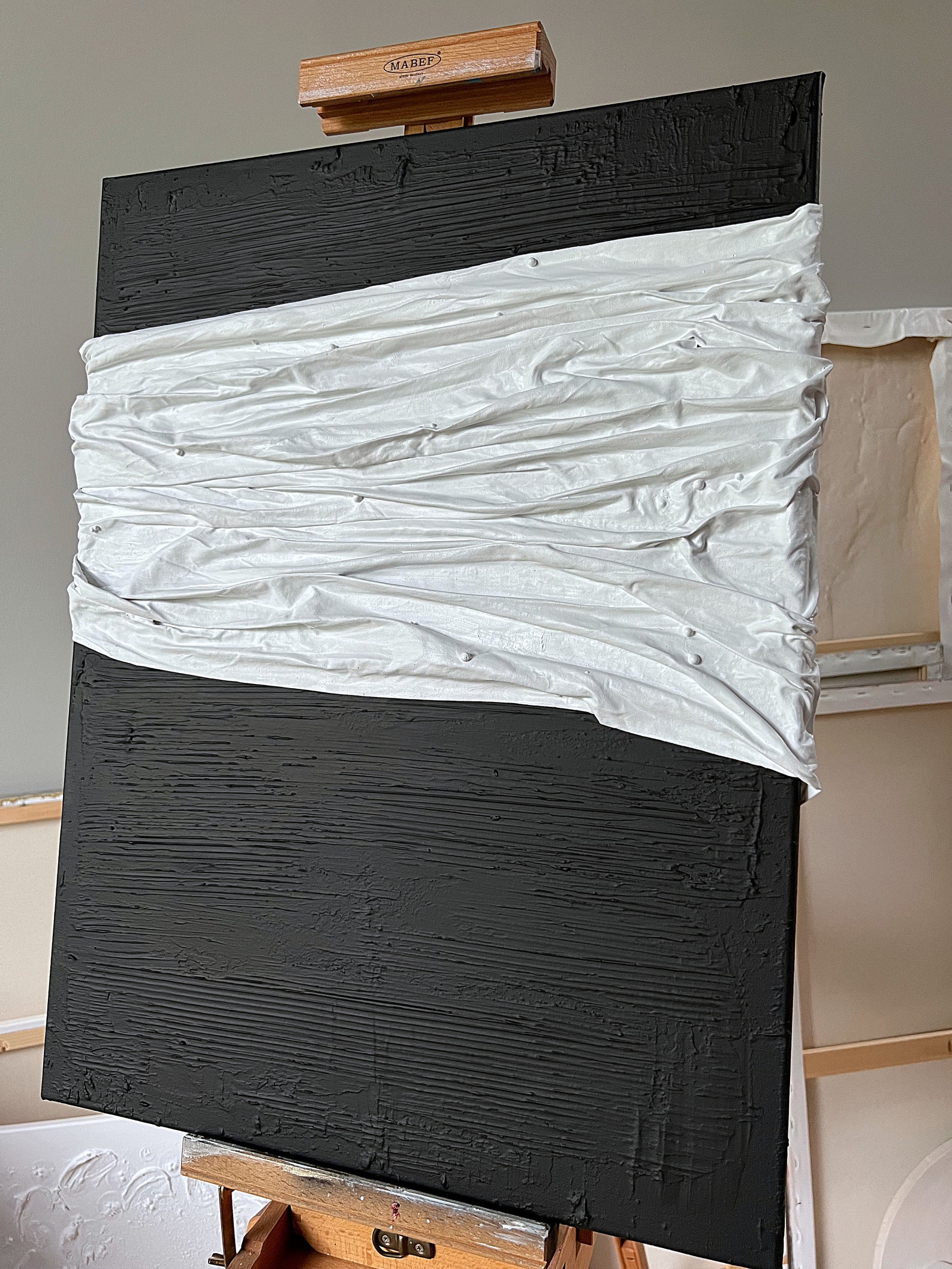 Draped Plaster Wall Art Fabric Textile Imitation 3D Textured - Etsy