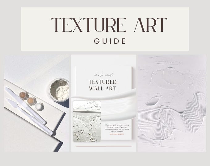 DIY Textured Canvas Art Kit: Plaster Art Project With Tools - Etsy