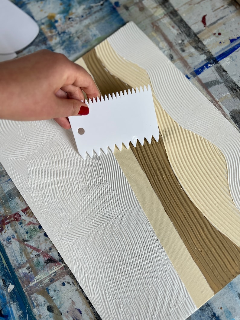 Textured Art Tool: Plastic DIY Sculpting & Spackle Knife Set - Etsy
