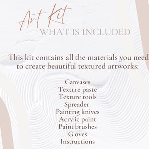 DIY Textured Art Kit, Canvas Painting Kit, Art Hobby Kit, Diy Art ...