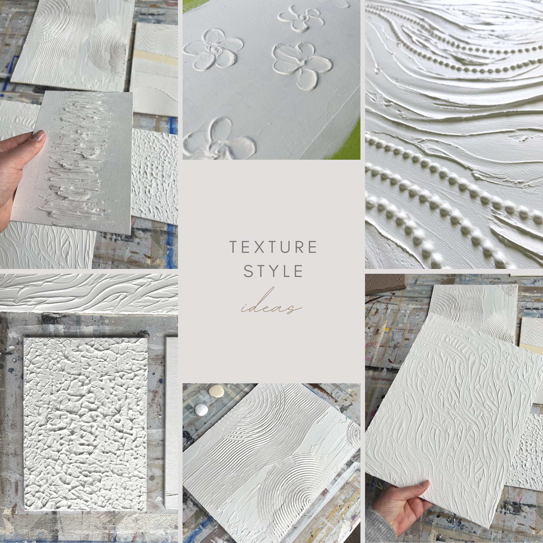DIY Textured Art Guide, How to Make Textured Art, Plaster Art, DIY Art ...
