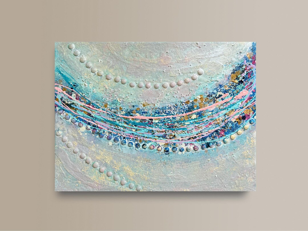 Heavy Texture Art, Rich Texture Canvas Art, Large Colorful Canvas ...