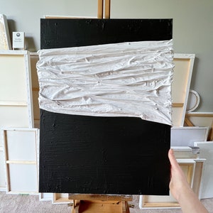 Draped Plaster Wall Art Fabric Textile Imitation 3D Textured Wall Decor ...