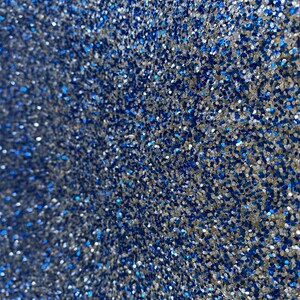 Blue Silver Wall Art, Glitter Painting, Glitter Canvas Art, Glam Wall ...