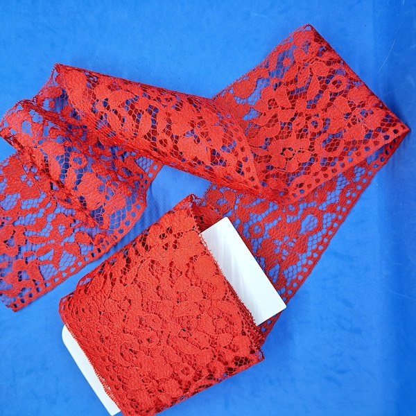 Red Lace - Etsy